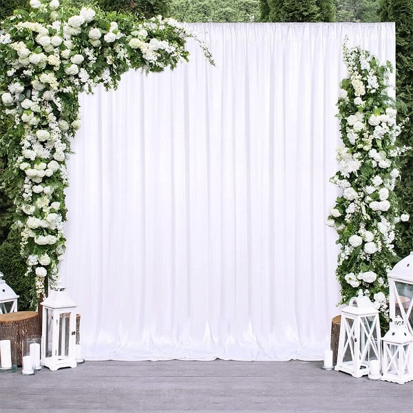 white backdrop decoration