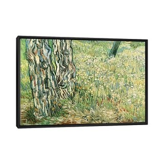 iCanvas "Tree trunks in grass, 1890, by Vincent van Gogh" by Vincent ...