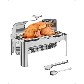 9QT Rectangular Roll Top Chafing Dish Buffet Set - Bed Bath & Beyond ...