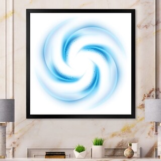 Designart "Blue Vortex" Modern Framed Wall Decor - Bed Bath & Beyond ...