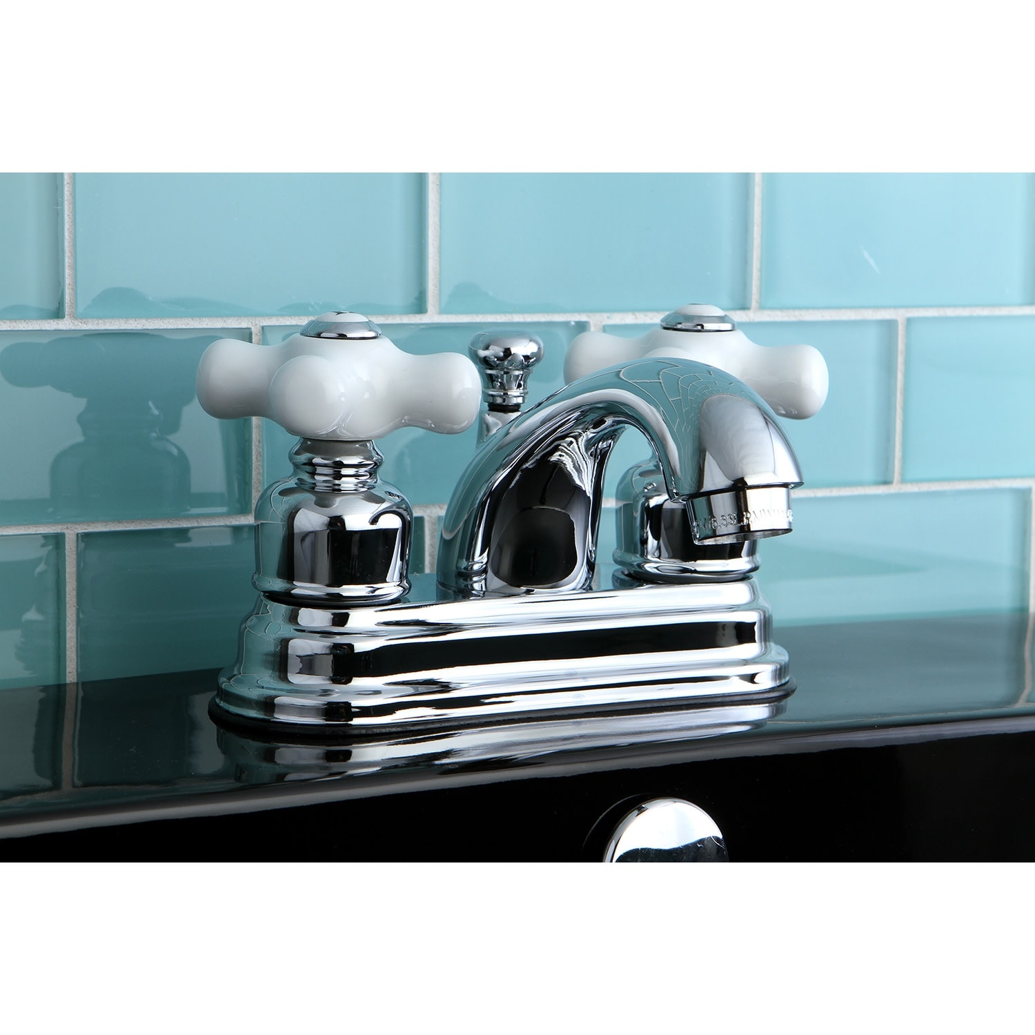 Vintage Two-Handle 3-Hole Deck Mount 4 in. Centerset Bathroom Faucet in ...