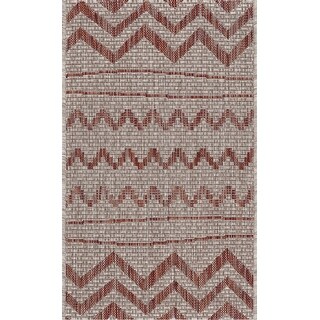 Red Zigzag Indoor Outdoor Scatter Rug - Bed Bath & Beyond - 34737129