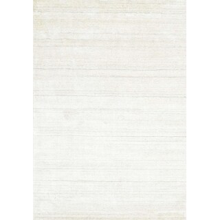 Ahgly Company Machine Washable Contemporary Pearl White Beige Area Rugs ...