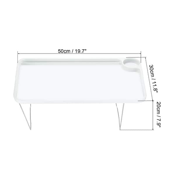 Breakfast Tray Table with Folding Legs Serving Platter Laptop Desk ...