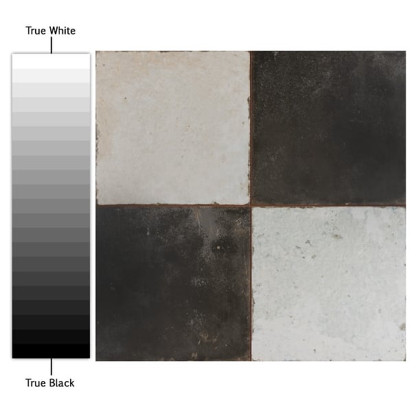 Merola Tile Kings Damero 17-5/8" x 17-5/8" Ceramic Floor and Wall Tile ...