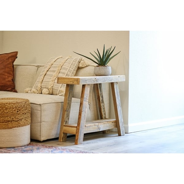 26x10x23 Aztec A Frame Side Table (Natural) - On Sale - Bed Bath ...
