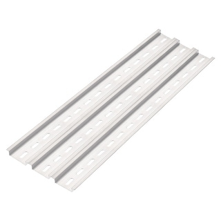 300mm x 35mm x 7.5mm DIN Rail Slotted Aluminum Mounting Guide 3 Pcs ...
