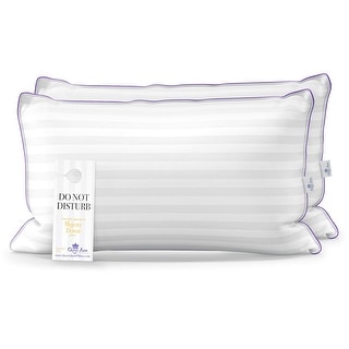 Luxury Hotel Pillows - Two Pack (2) - Majesty Down - Synthetic Down Alternative - Allergy Free ...