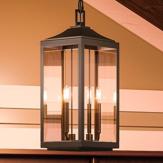 Luxury Colonial Pendant, 23.75"H x 9.5"W, with Modern Farmhouse Style ...