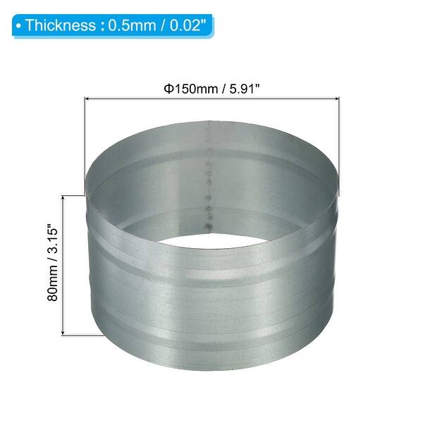 2x Duct Connector Metal Duct Coupling Vent Coupler Dryer Pipe Coupling ...