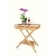 Bamboo Butler Table With Removable Serving Tray - Green - Bed Bath ...