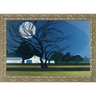 ArtistBe The Farm By Moonlight with Rococo Silver, 29.5" x 41.5" - Bed ...