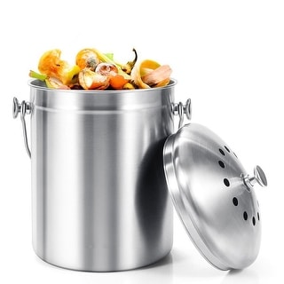 1.3 Gallon Stainless Steel Compost Bucket - Bed Bath & Beyond - 37979529