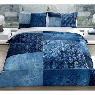 ECLECTIC BOHEMIAN PATCHWORK BLUE Duvet Cover By Kavka Designs - Bed ...