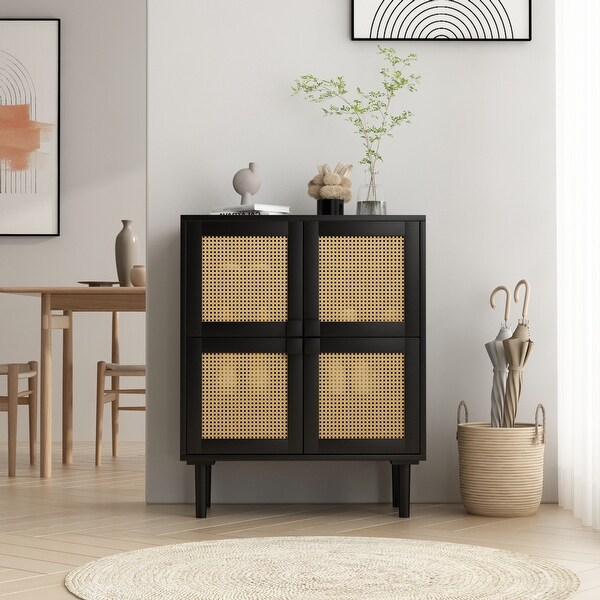 Rattan mesh cabinet store