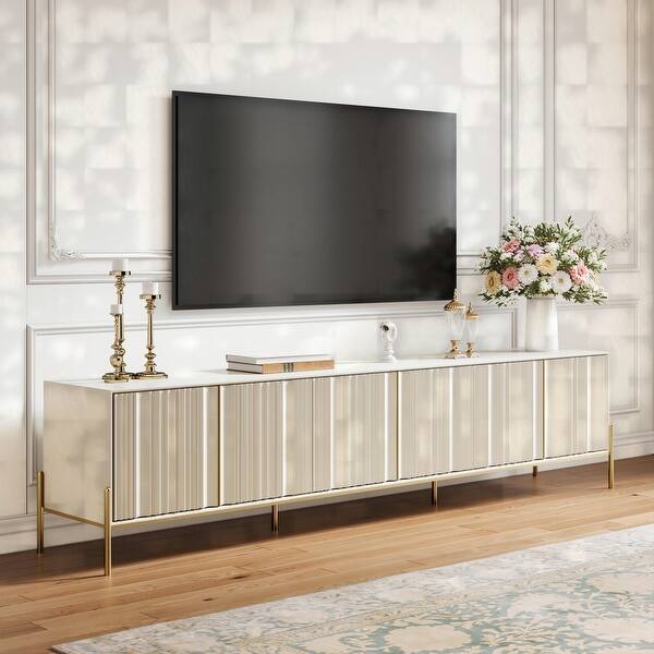 JASIWAY Romantic Modern Rectangle TV Stand - Bed Bath & Beyond - 39219524