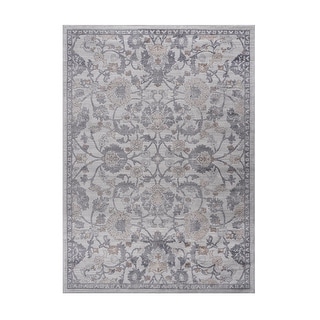 LOOM & LUXE Collection Sand/Ivory/Oriental Non-Shedding Area Rug - Bed ...