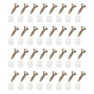 Plastic Hinge Dowel Inserts, Furniture Pre-Inserted Nuts with Self ...