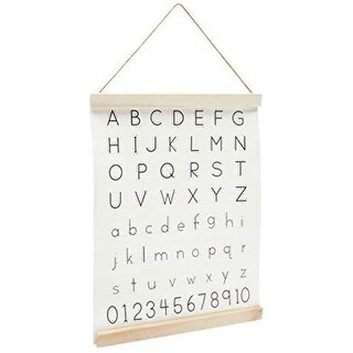 Nursery Wall Decor, Hanging Alphabet Letters and Number Art (13 x 17 in ...