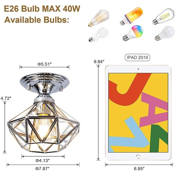Modern pointed star ceiling light fiture glass flush mount ceiling lamp ...