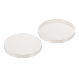 200mm ID Pipe End Caps, 2 Pack Round Tubing Insert Pipe Cover, White ...