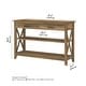 Key West Console Table with Drawers and Shelves by Bush Furniture - Bed ...