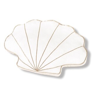 16" x 23" Shell Shaped Embroidered Throw Pillow - Bed Bath & Beyond ...