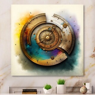 Designart " Cosmic Cartography Vintage Illustration I" Astrology Wall ...