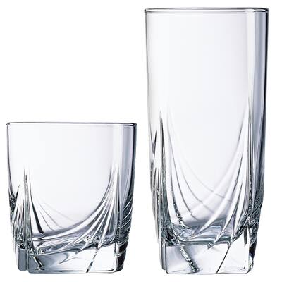 Luminarc Ascot 16 Piece Assorted Glassware Set - Overstock - 23016787
