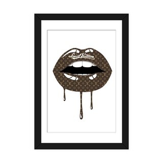 iCanvas "Louis Vuitton Dripping Lips White" by Julie Schreiber - Bed ...