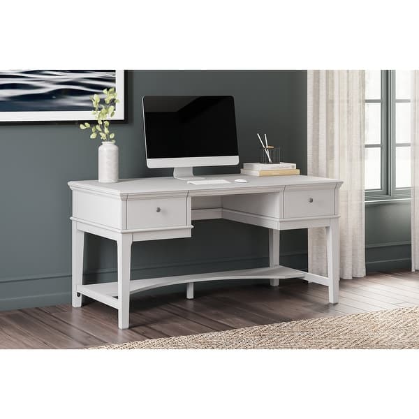 Signature Design by Ashley Kanwyn Home Office Storage Leg Desk with USB ...