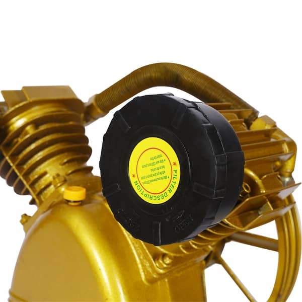 5.5HP 2 Piston V Style Dual-Cylinder Air Compressor Pump Head - Bed ...