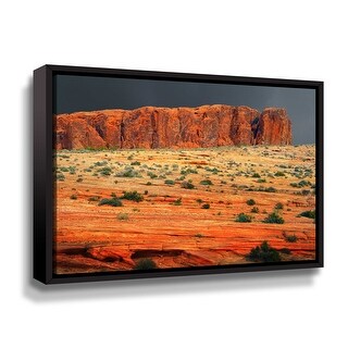 Desert Monolith Storm by Frank Wilson Gallery Wrapped Floater-framed ...