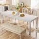 Dining Table for 6-8 Person, 78 inch Long Rectangular Kitchen Dining ...