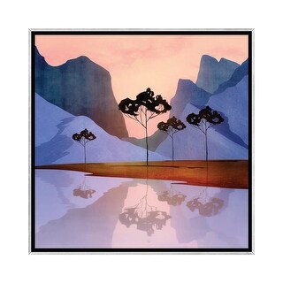 iCanvas "Digital Landscape I" by Marco Gonzalez Framed - Bed Bath ...