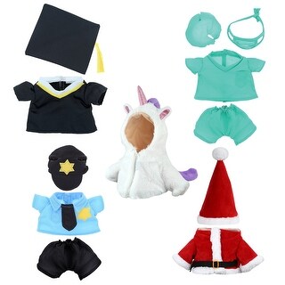 DolliBu Large Stuffed Animal Dress Up Set for Teddy Bear - 5 Outfits ...