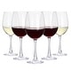 Lorren Home Trends Wine Glasses, Clear Glass, 16 Ounce Capacity, Long ...