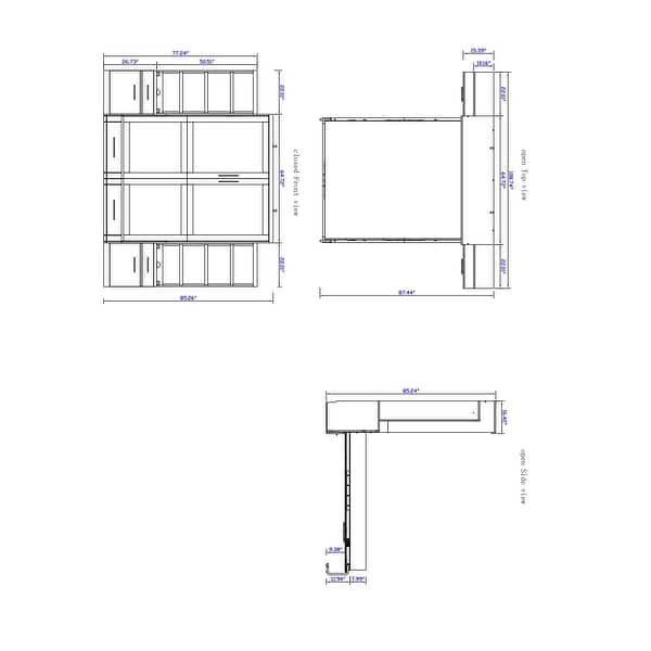 Brentwood Queen 2-pier Murphy Bed - Bed Bath & Beyond - 28424613