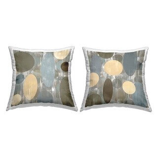 Stupell Contemporary Geometric Circles Pattern Printed Throw Pillow ...