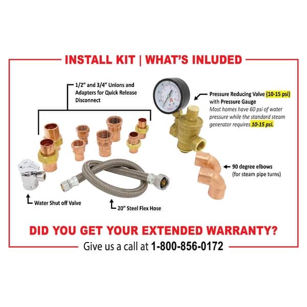 SteamSpa Complete Essentials Installation Kit - Bed Bath & Beyond ...