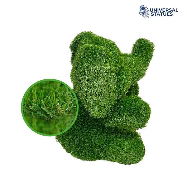 Artificial Turf Animal Topiary Green Sitting Elephant - Unique Garden ...