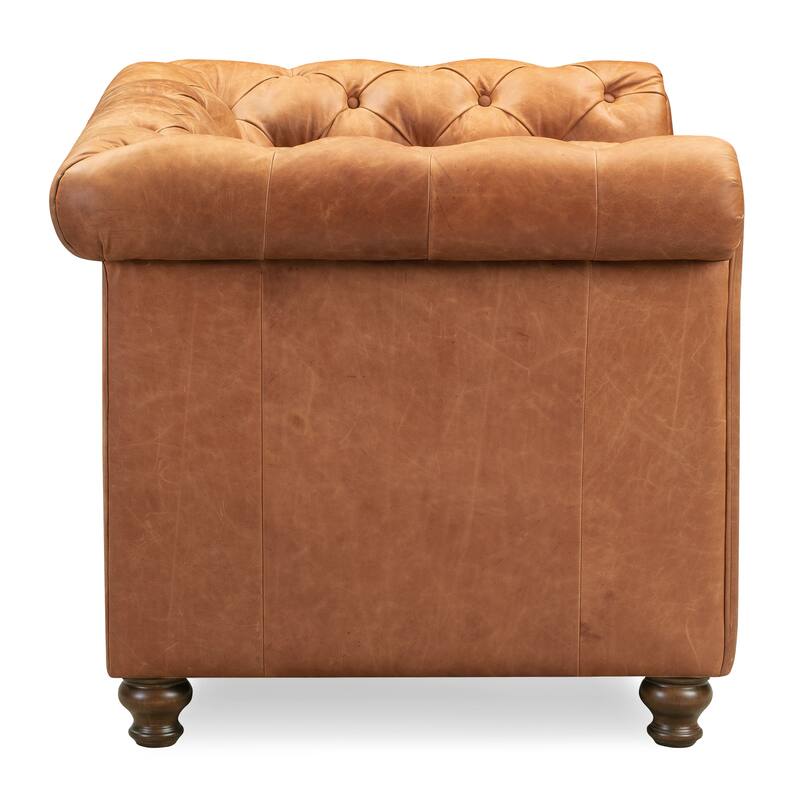 Poly & Bark Lyon Lounge Chair (Set of 2) - Genuine Italian Leather ...