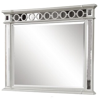 Titanic Furniture Starlite Silver Mirror with Decorative Mirror Trim ...