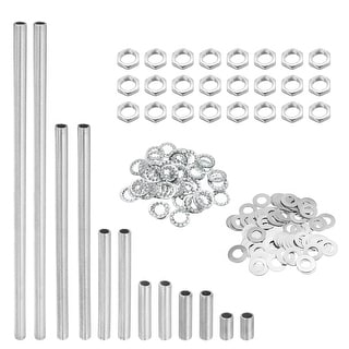 84pcs Lamp Pipe Kit with Lock Nuts Washers 1/8IP Thread Fasteners ...