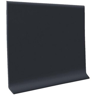 Roppe Corp. 4"X4' Black Wall Base H1640C51P100 Unit: EACH Contains 16 ...
