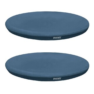 Intex 8 Foot Easy Set Cover for Above Ground Swimming Pool Vinyl Round ...