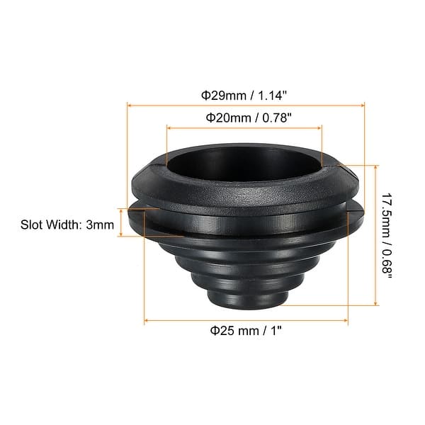 12pcs Rubber Grommet Conical for Wire Protection of Thick Plate - Black ...