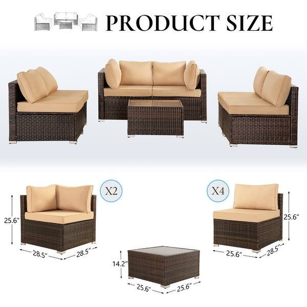 3/7-PC Wicker Patio Conversation set with Table--Clearance - Bed Bath ...