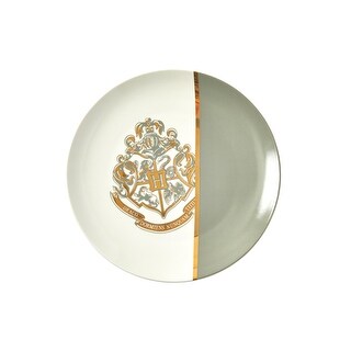 Harry Potter Hogwarts Gold Crest 4-Piece Ceramic Dinner Plate Set ...