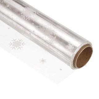 Cellophane Wrap Wrapping Paper White Snow 98ft x 16in 2.5 Mil Thick ...